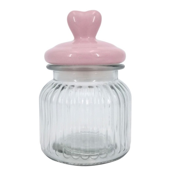 Hobby Lobby | Holiday | Valentines Jar With Pink Ceramic Heart Topper ...